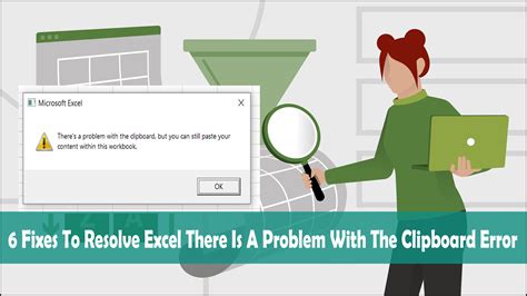 6 fixes to resolve excel there is a problem with the clipboard error