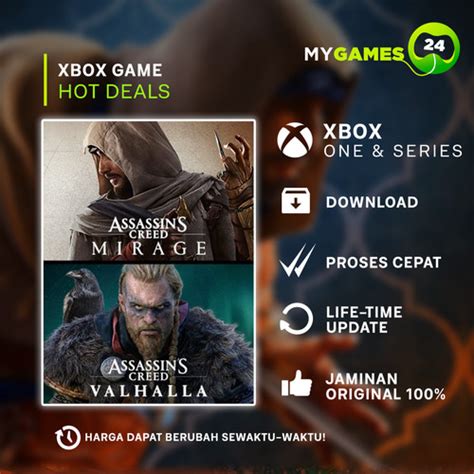Jual Assassins Creed Mirage And Valhalla Bundle Xbox One Series X S Game