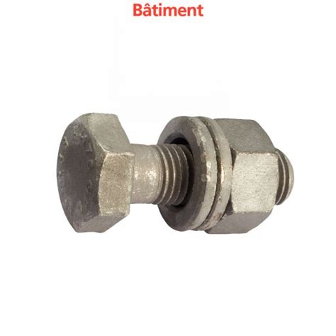 Boulon Hv PrÉcontraint Batiment Acier Classe 10 9 Galvanisé à Chaud En
