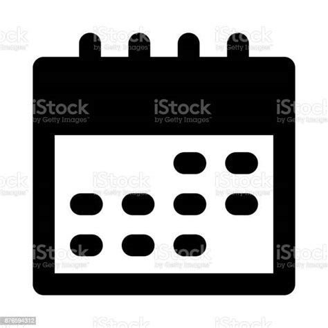 カレンダー グリフ ベクトル アイコン Guiのベクターアート素材や画像を多数ご用意 Gui よそいきの服 アイコン Istock