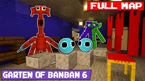 [chapter 6] [full Map] Garten Of Banban Chapter 6 Minecraft Map Youtube