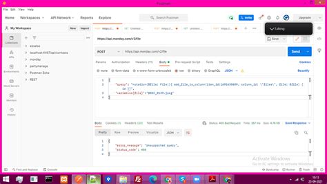 upload files on column from monday api using php 9 by