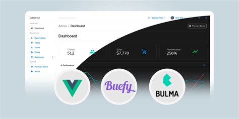 free vue js bulma admin dashboards 2020 dev community