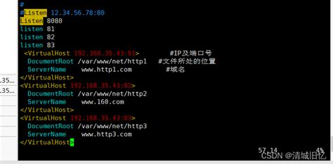 apache基于端口号配置虚拟主机 apache基于端口的虚拟主机 清城旧忆的博客 csdn博客