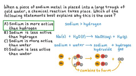 Sodium Metal Reacts With Water