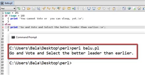perl decision making statements and loops ~ bala s trainee portal