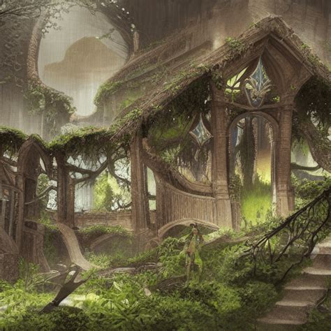 Elven City Concept Art · Creative Fabrica