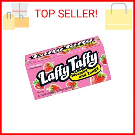 Laffy Taffy Stretchy And Tangy Strawberry 1 5 Ounce 24 Count Pack Of