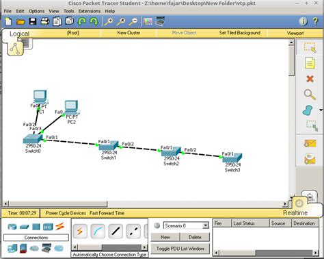 spanning tree portfast di packet tracer