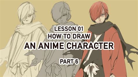 [draw Anime Character Tutorial] 01 Part 6 Line Art Youtube