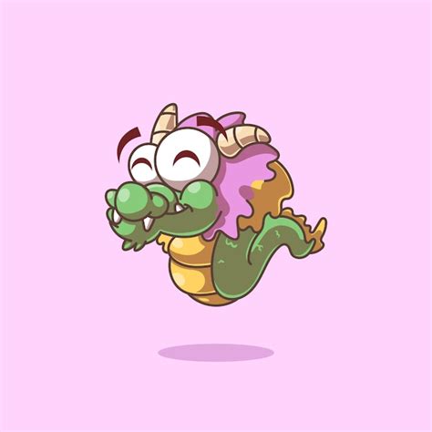 Cute Cartoon Chinese Dragon