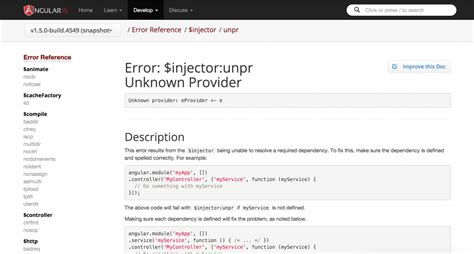debugging unknown provider in minified angular js