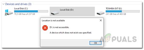 fix a device which does not exist was specified on windows