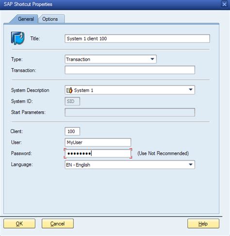 save password in sap logon shortcut sap blogs