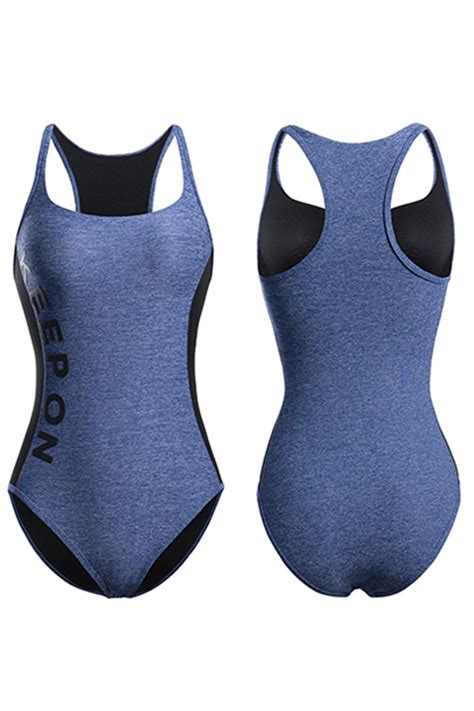 Vintage See Through Mesh Splicing One Piece Swimsuit One Piece Piece