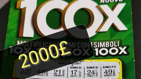 Ho Vinto 2000£££ Gratta E Vinci 100x Youtube
