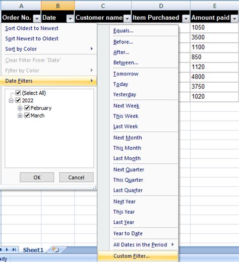 how to filter data in excel geeksforgeeks