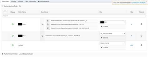 solved cisco ise using default policy cisco community