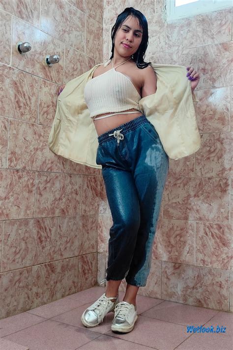 Wetlook Girl Fully Clothes Get Wet In Shower R Wetlookgirls