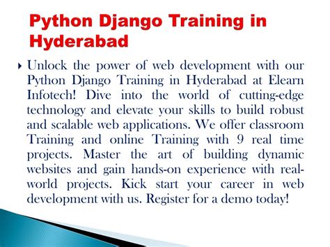 Ppt Python Django Training In Hyderabad Powerpoint Presentation Free