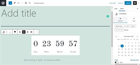 wordpress countdown timer with elementor and gutenberg