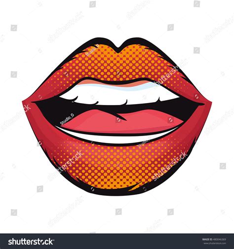 Mouth Red Sexy Lips Stock Vector Royalty Free 480046369 Shutterstock