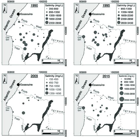 Spatio Temporal Distribution Of Salinity In Essaouira Basin Download