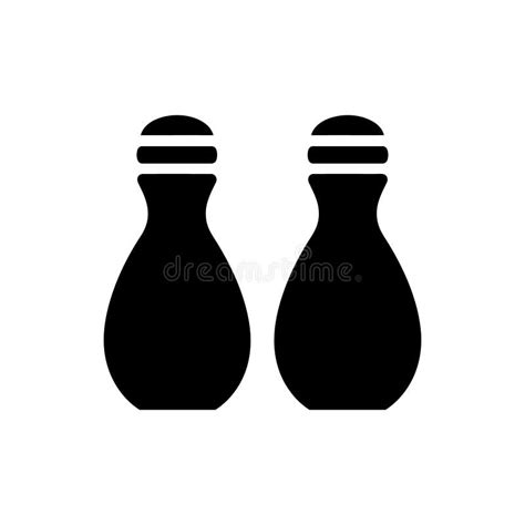 Two Bowling Pins Icon Stock Vector Illustration Of Target 296707239