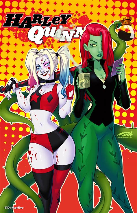 Poison Ivy And Harley Quinn Kiss фото в формате Jpeg большой выбор