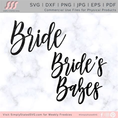 Bride Babe Svg Etsy