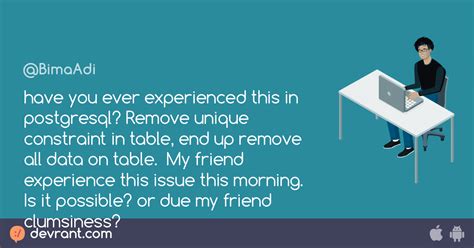 sql have you ever experienced this in postgresql remove unique