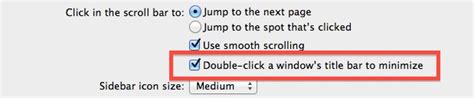 quickly minimize windows in mac os x with a keyboard shortcut or double