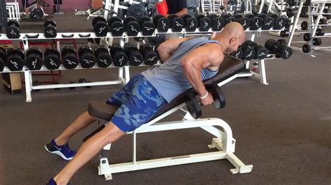 Prone Incline Neutral Grip Dumbbell Row Youtube