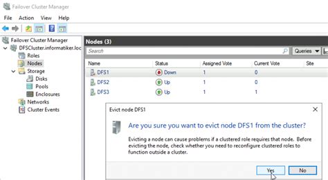 how to remove node from windows server failover cluster it blog