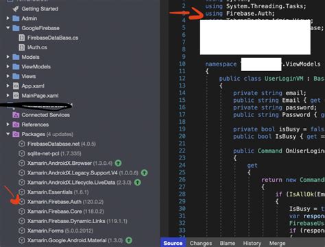 c the type or namespace name firebase could not be found in