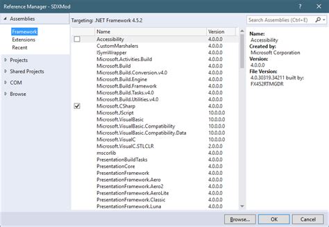 adding in assembly references