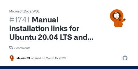 manual installation links for ubuntu 20 04 lts and 22 04 are wrong