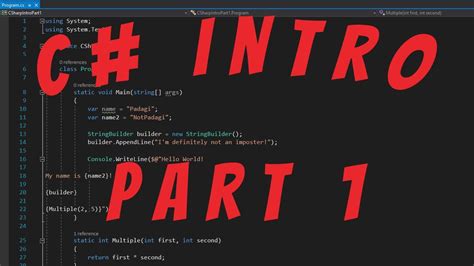 c tutorial for beginners part 1 youtube