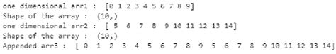 numpy array append examples of numpy array append