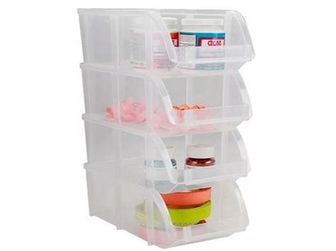 Stackable Clear Plastic Storage Bins — Madison Art Center Design