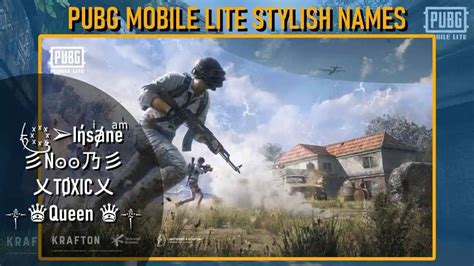 ᐈ Pubg Mobile Lite Names 么 Cool And Stylish Names For Pubg Mobile Lite