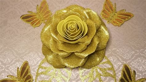 طريقة صنع وردة جورية من الفوم 🌹how To Make A Rose From Foam Youtube