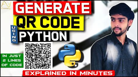 generate qr code using python pyqrcode in just 2 lines explained in