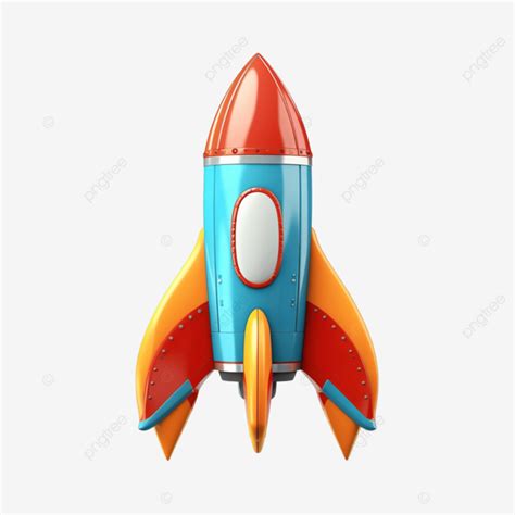 نموذج صاروخي ثلاثي الأبعاد على شكل رسوم متحركة يقدم رسمًا توضيحيًا