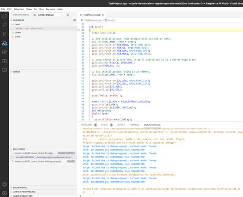 vs code dev container mathews stuff