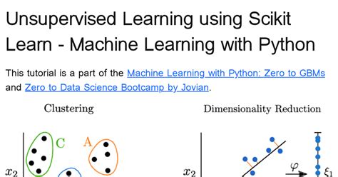 aakashns sklearn unsupervised learning jovian