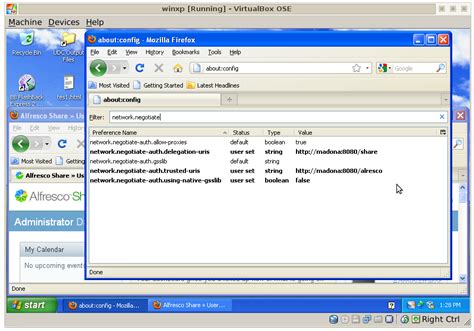 alfresco docs set up authentication and sync
