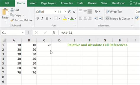 relative and absolute references in excel formula friday