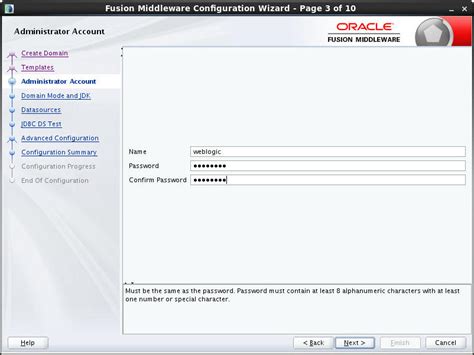 oracle weblogic server 12c 12 2 1 creating and using a domain template
