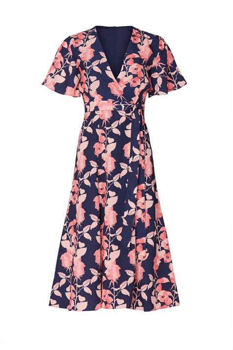 pink floral flutter sleeve dress by slate and willow for 50 rent the